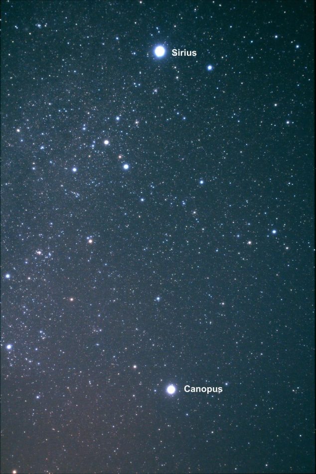 Sirius and Canopus│旅する天文メディア ( Astronomical media) | 株式会社トゥービーマル (To Be ...